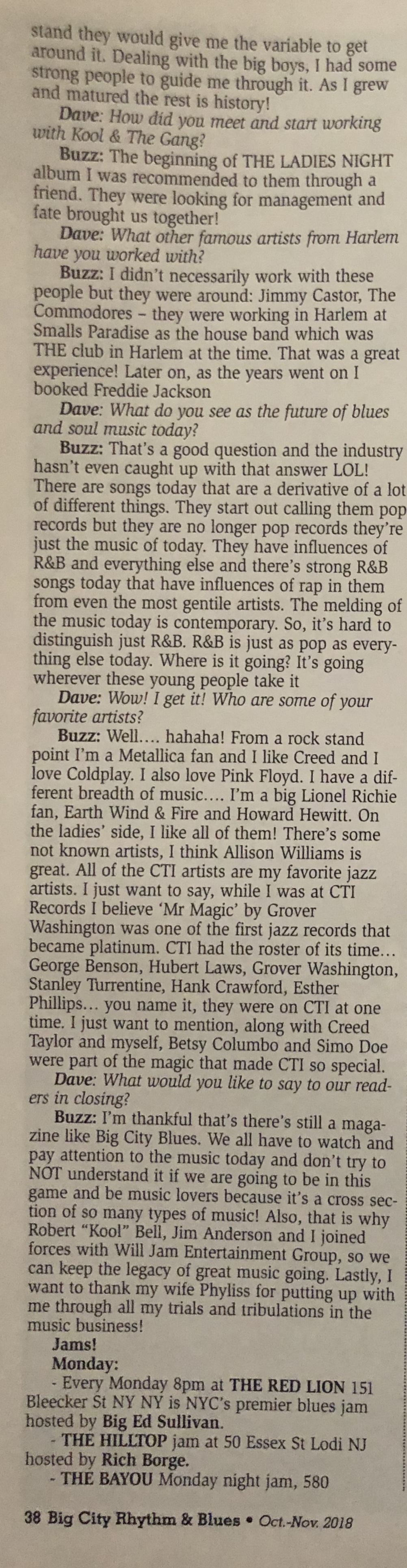 Big City Blues Articles – Dave Fields